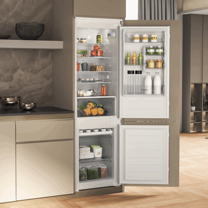 Whirlpool WHC18D051A1 Built-In Fridge Freezer, 177CM - Crosscraft